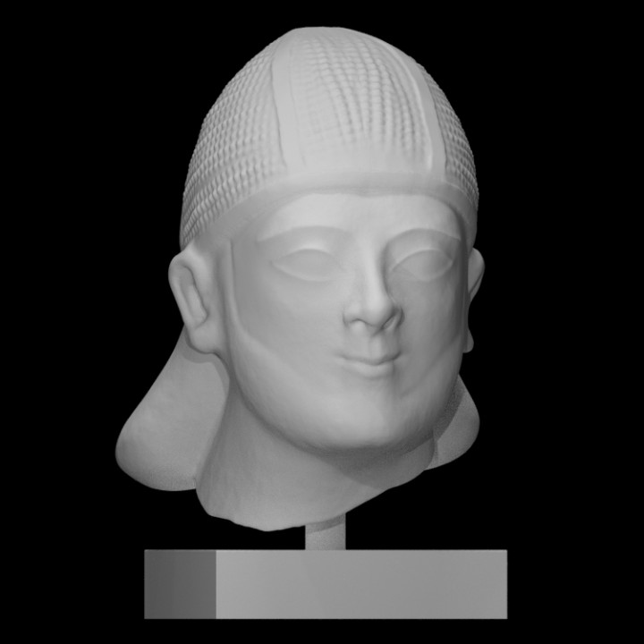 3D Printable Head of male votary by Scan The World