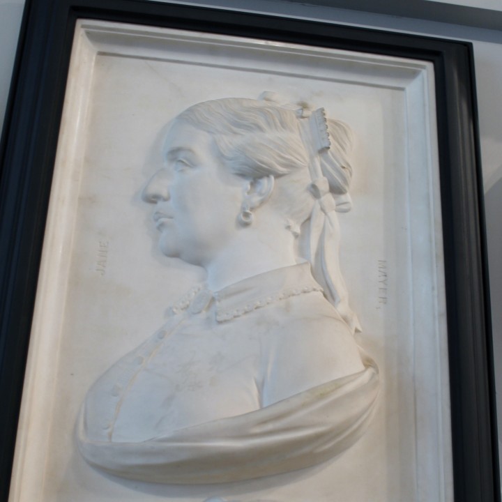 3D Printable Relief of Jane Mayer by Scan The World