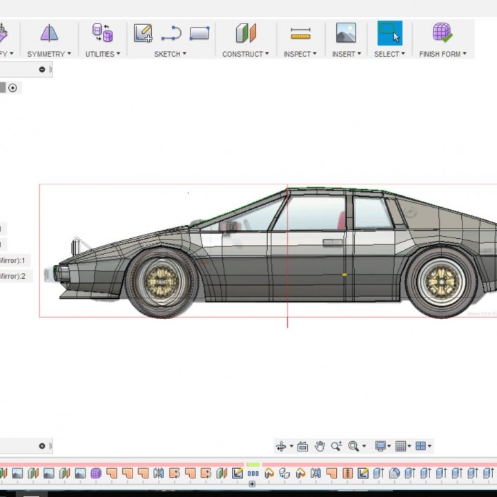 3D Printable Lotus Esprit s2 1978 by Rob Glacier