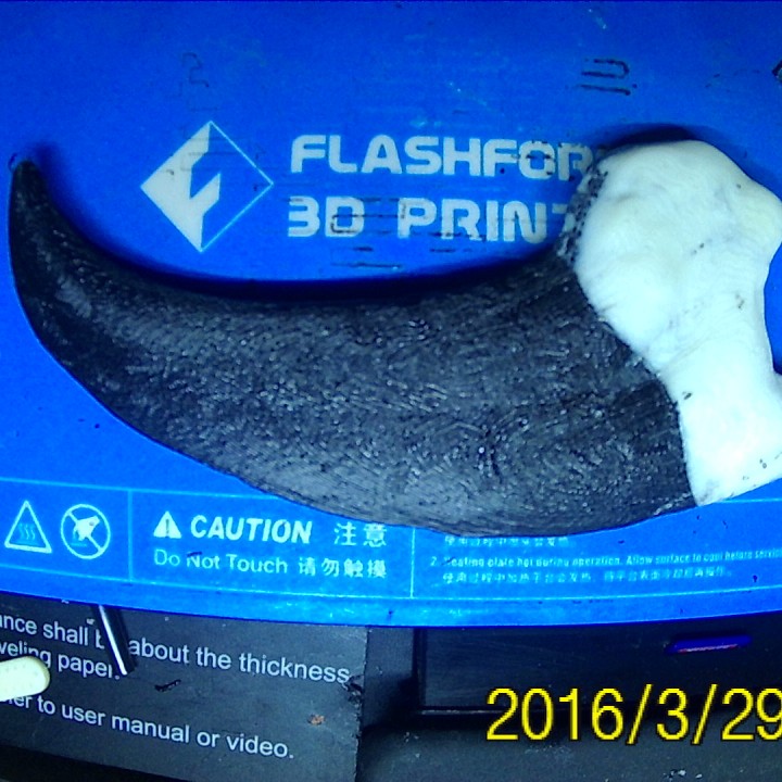 3D Printable Raptor Claw by Roger Sexton