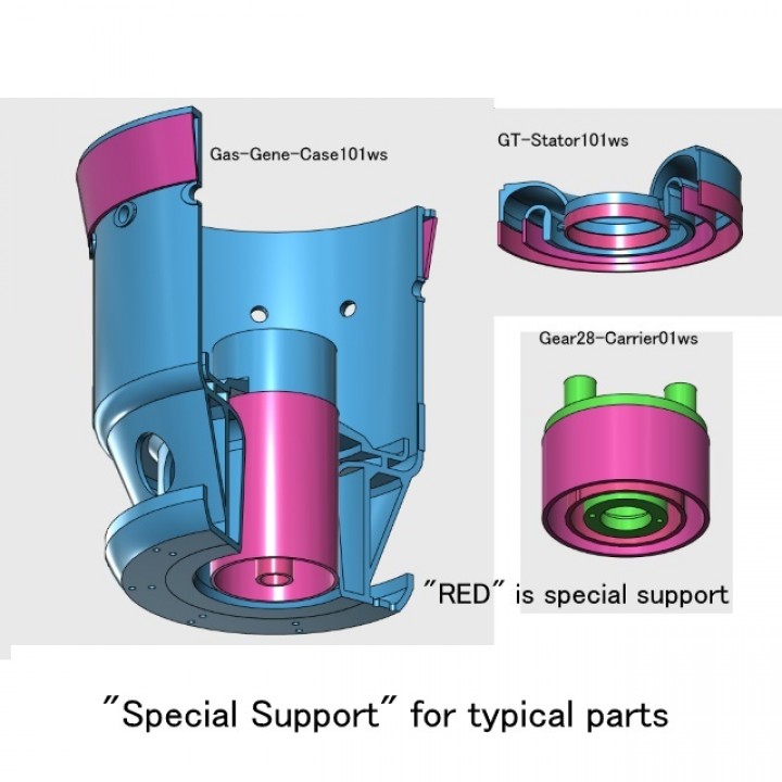 3D Printable Turboprop Engine, for Business Aircraft, Free Turbine Type ...