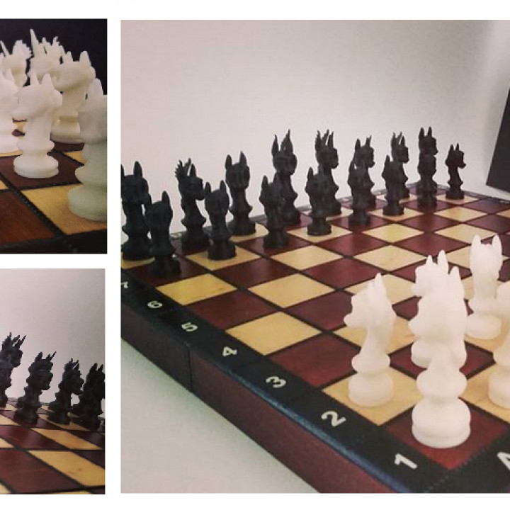 3D Printable Pony Chess by