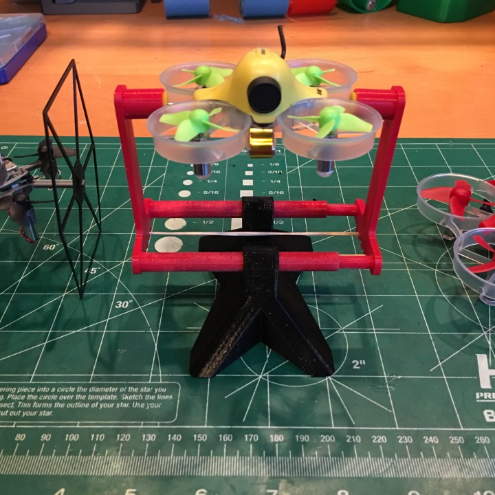 3D Printable Micro Quadcopter Drone Balancing Tool and Stand by 3DRebel ...