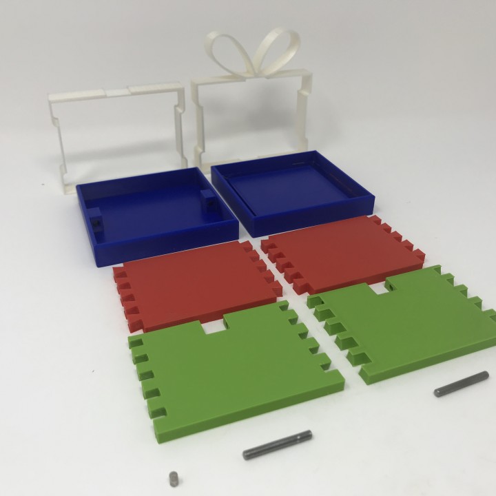 3D Printable Simple Secret Box V: Gift Box Edition by Greg Zumwalt