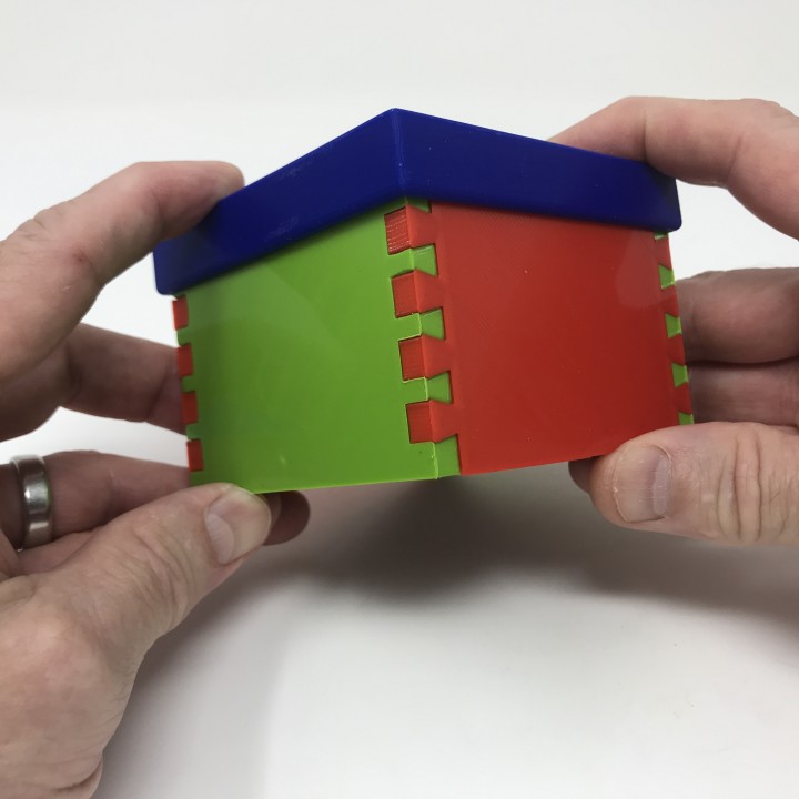 3D Printable Simple Secret Box V: Gift Box Edition by Greg Zumwalt