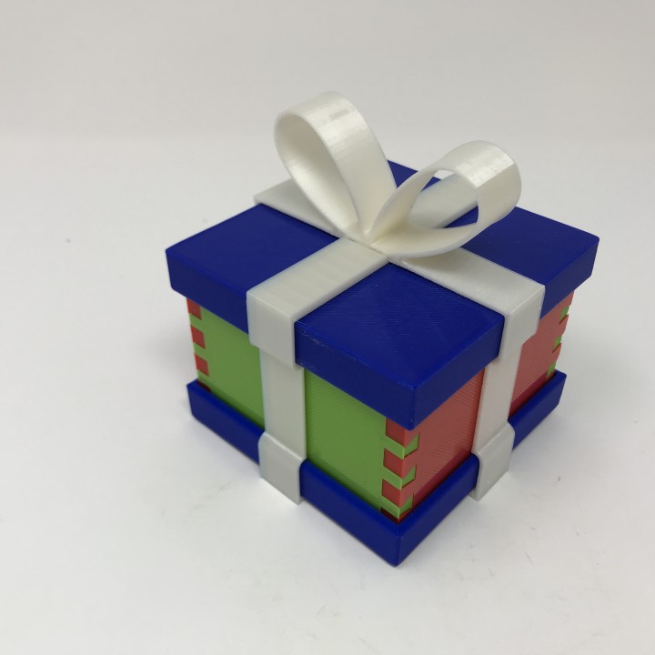 3D Printable Simple Secret Box V: Gift Box Edition by Greg Zumwalt