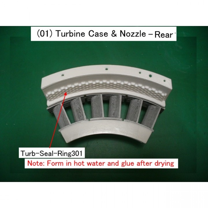 3D Printable Jet Engine Component ; Axial Turbine by Motoo Kondo