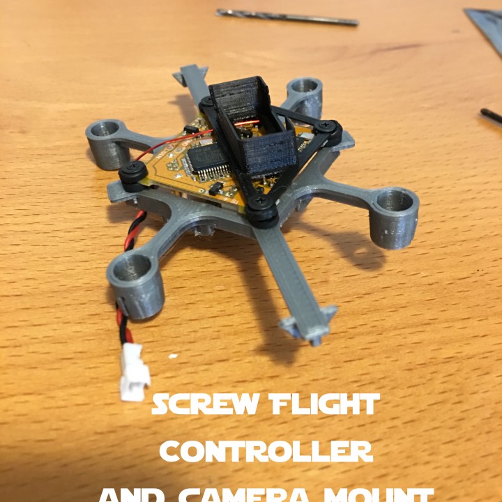 3D Printable TINY TIE - 3D PRINTABLE INDOOR FPV TIE FIGHTER QUADCOPTER ...