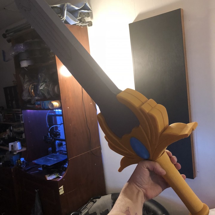 3D Printable Netflix She-Ra Sword by Omni Parker