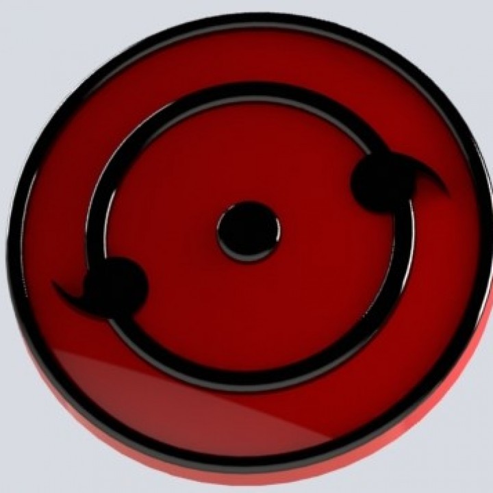 3D Printable Second Stage of the sharingan for Keychain or Pendant by ...