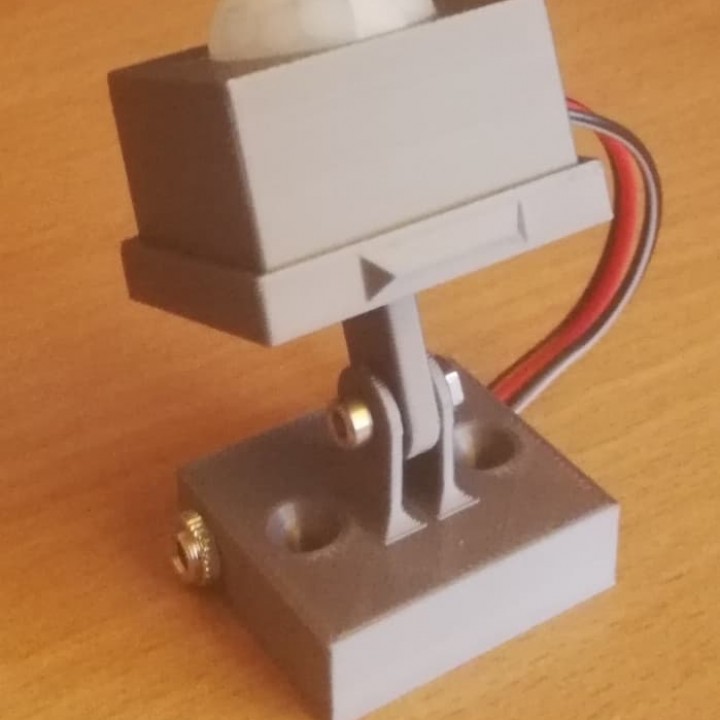 3D Printable HC-SR501 PIR sensor case with angle mount and a jack ...