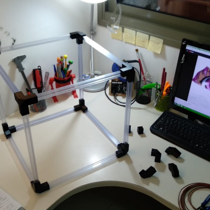 3D Printable DIY Photo Light Box 3D Printed Parts by Christian shakkour