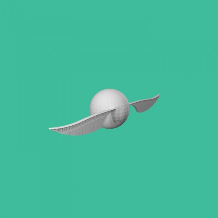 3D Printable golden snitch by Victoria McGraw