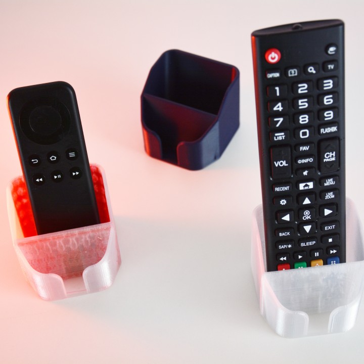 3D Printable Vertical Remote Stand by Duncan Smith