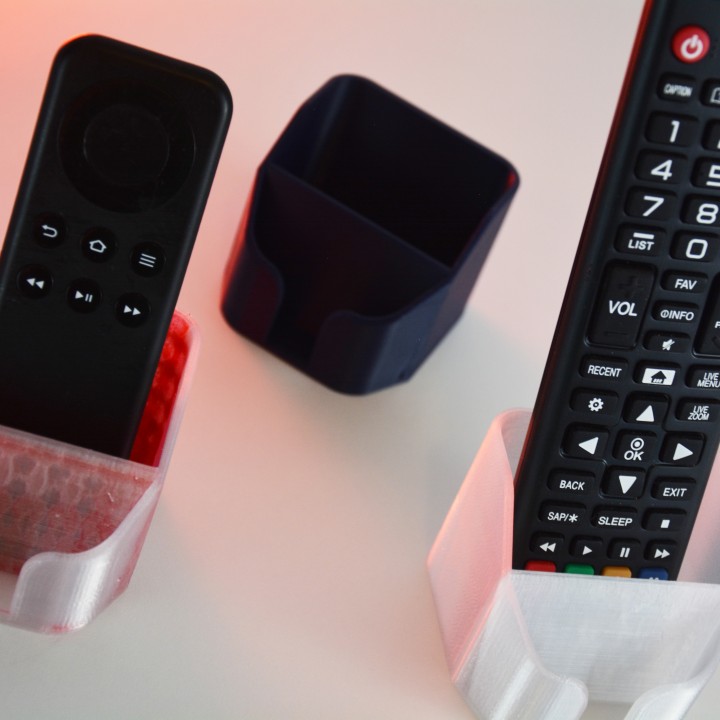 3D Printable Vertical Remote Stand by Duncan Smith