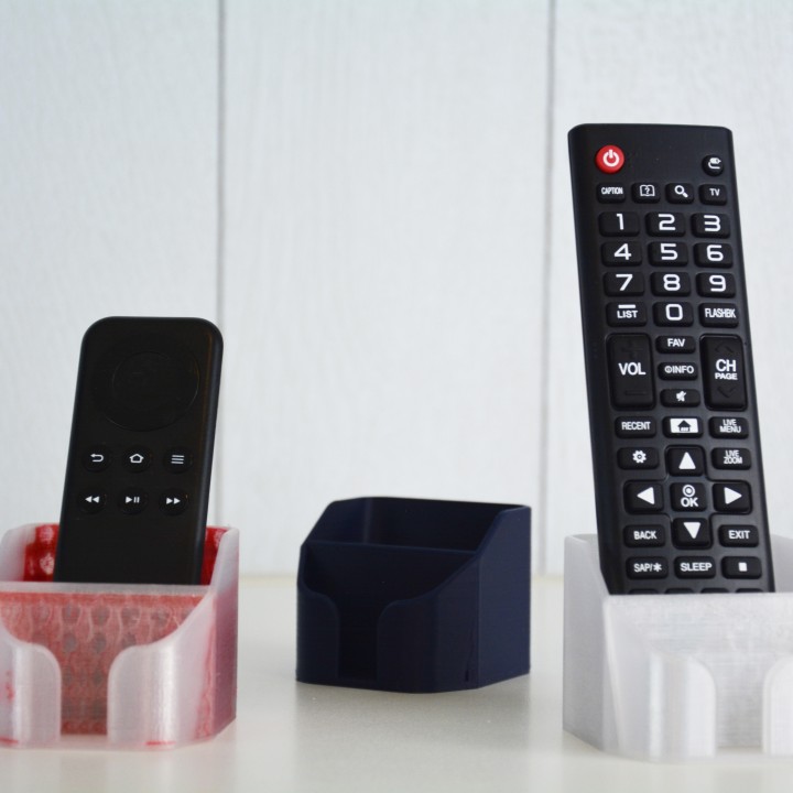 3D Printable Vertical Remote Stand by Duncan Smith