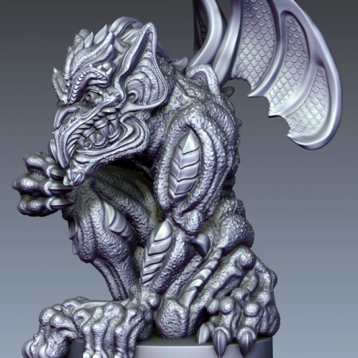 3D Printable Gargoyle by Richard Hanson