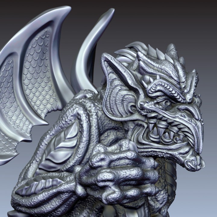 3D Printable Gargoyle by Richard Hanson