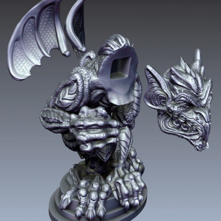 3D Printable Gargoyle by Richard Hanson