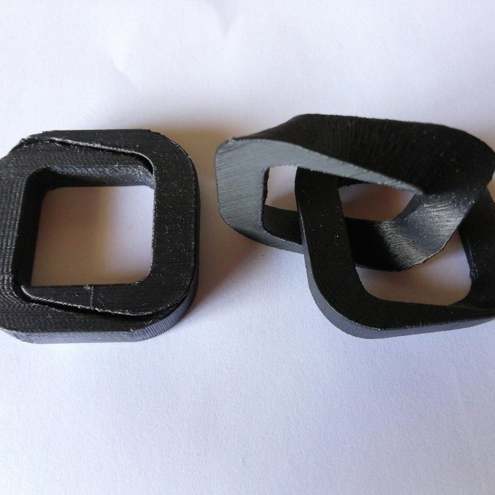 3D Printable Knotted Square puzzle by jaco
