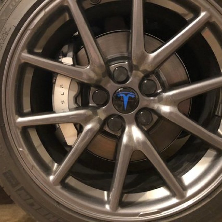 3D Printable Tesla Model 3 Cap Kit by KiloDoubleMike