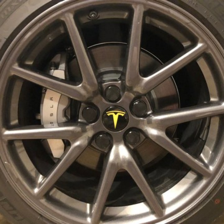 3D Printable Tesla Model 3 Cap Kit by KiloDoubleMike