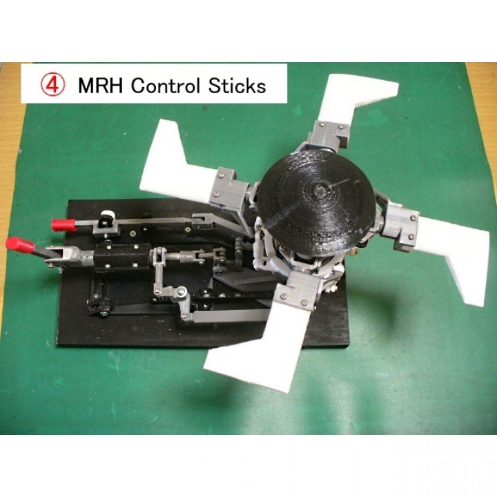 3D Printable Helicopter Power Train for Single Main Rotor by Motoo Kondo