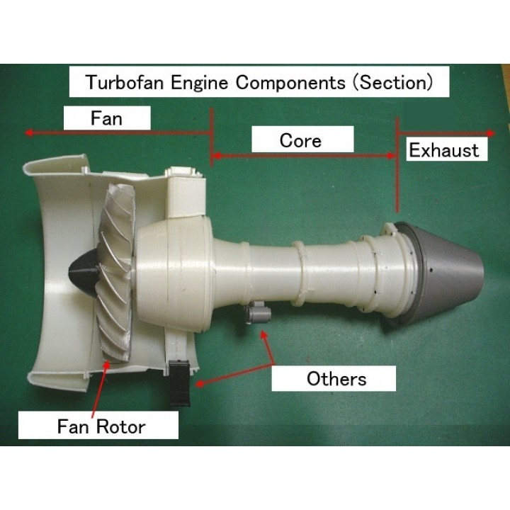 3D Printable Thrust Reverser with Turbofan Engine Nacelle by Motoo Kondo