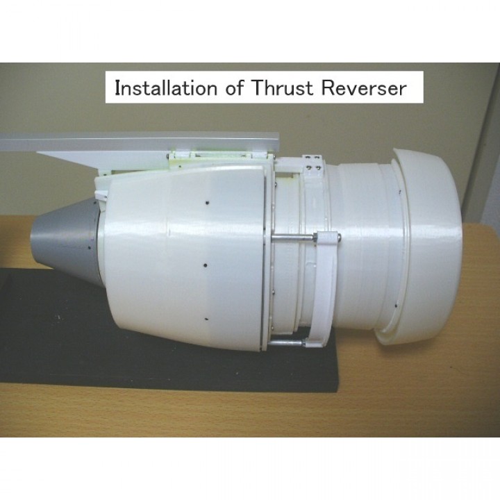 3D Printable Thrust Reverser with Turbofan Engine Nacelle by Motoo Kondo