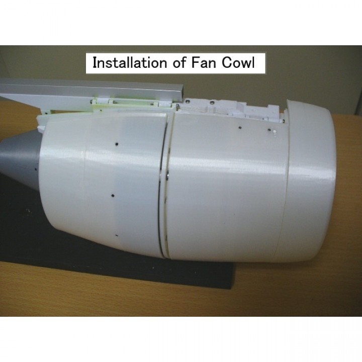3D Printable Thrust Reverser with Turbofan Engine Nacelle by Motoo Kondo