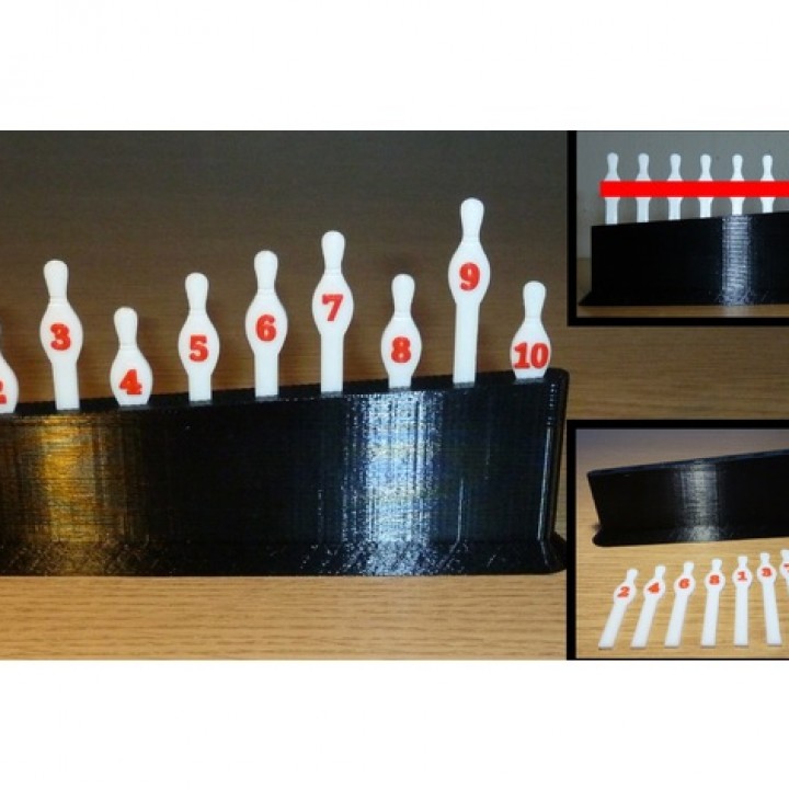 3D Printable Bowling Puzzle by Norbert Falk