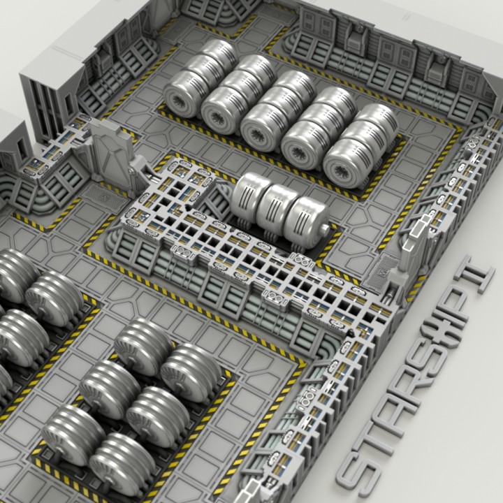 3D Printable Engineering Bulkheads (Starship II - OpenLOCK) by 2nd Dynasty