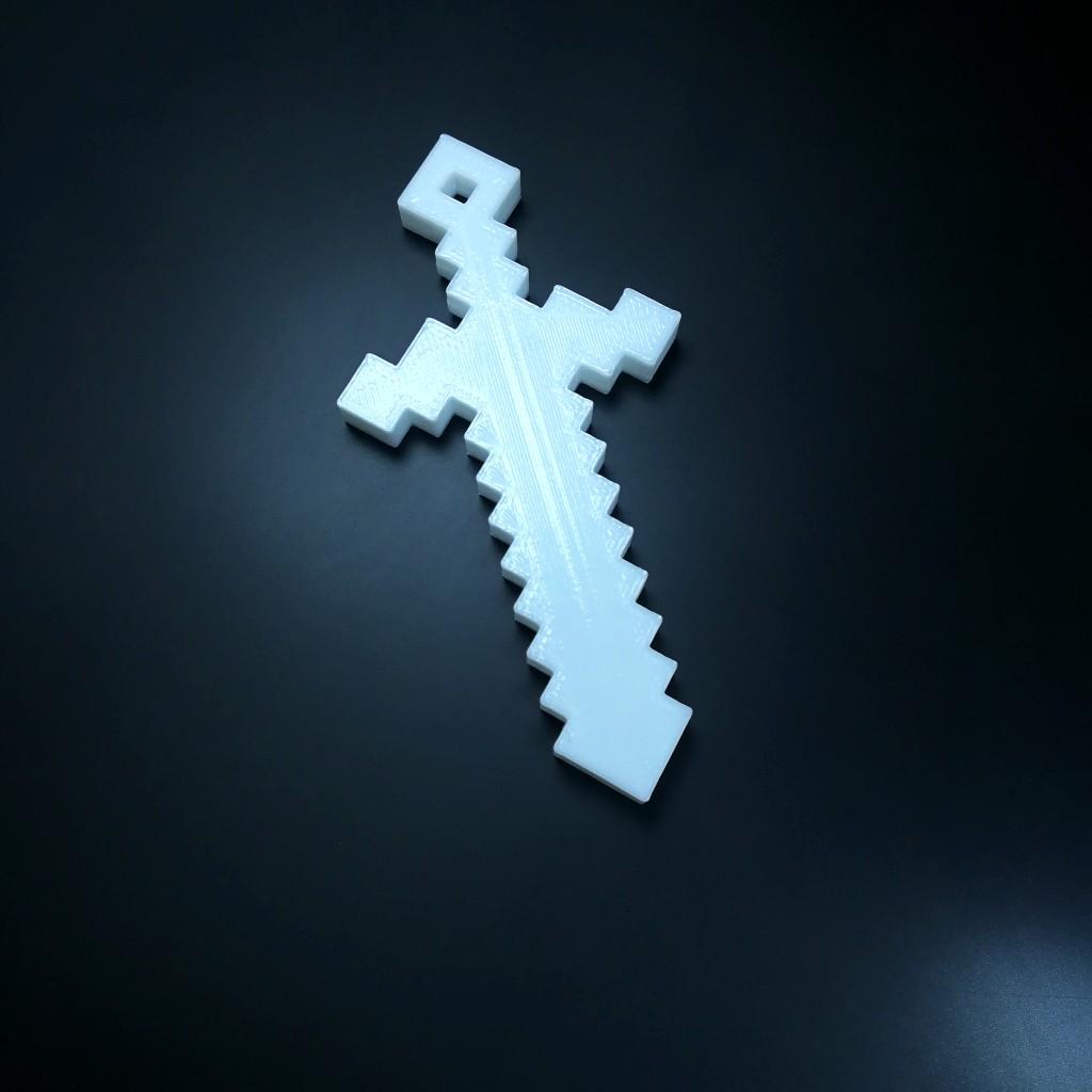 3D Printable Sword keychain by Gemma Bright