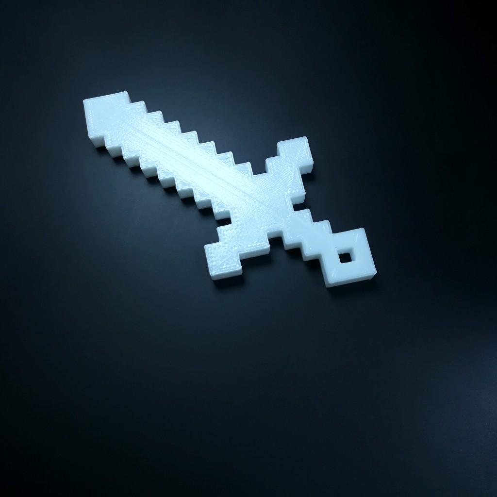 3D Printable Sword keychain by Gemma Bright