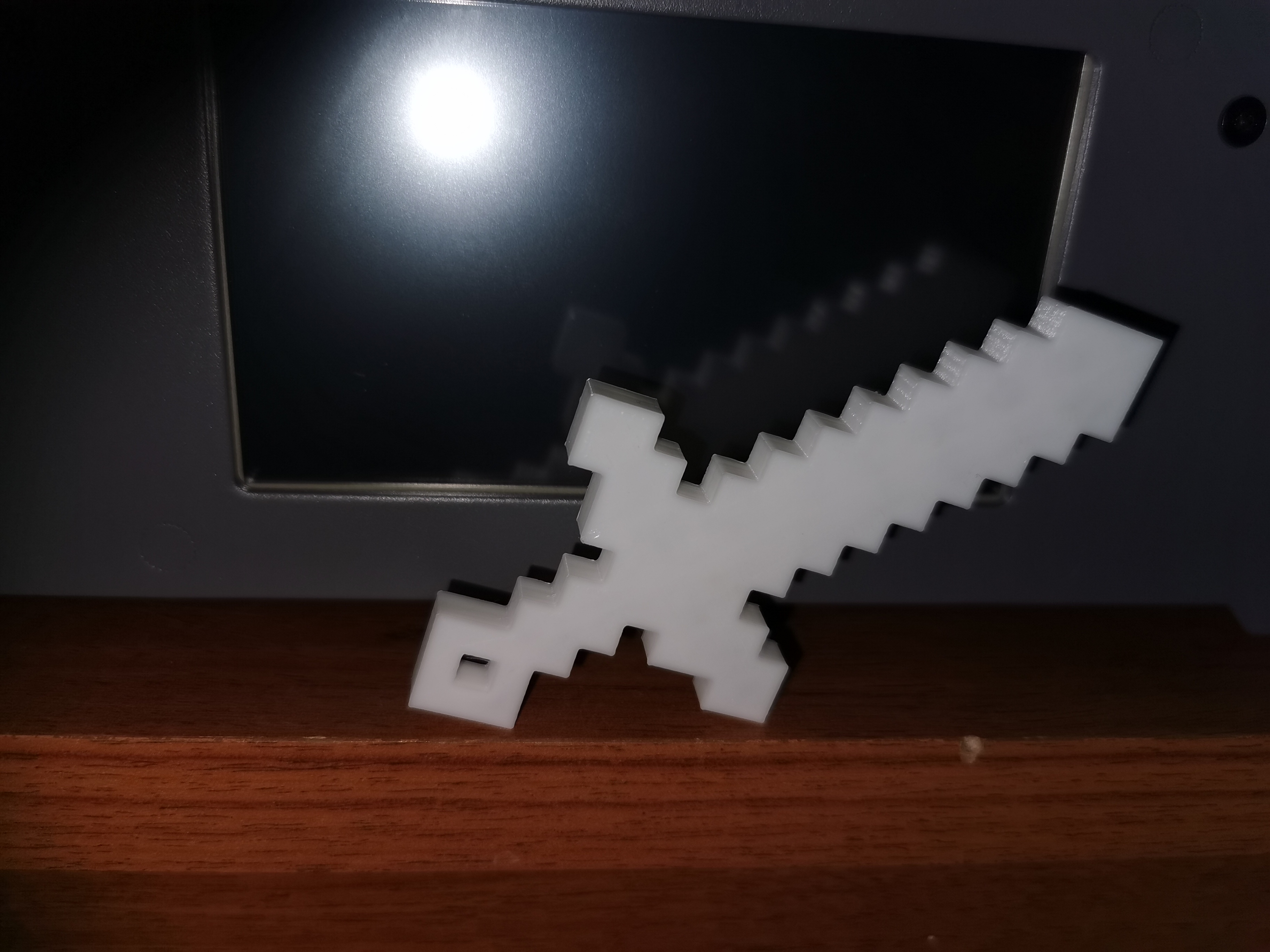 3D Printable Sword keychain by Gemma Bright