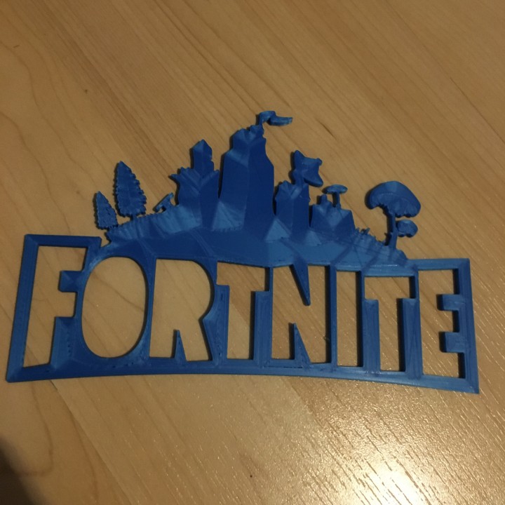 3D Printable Fortnite logo by Turner White