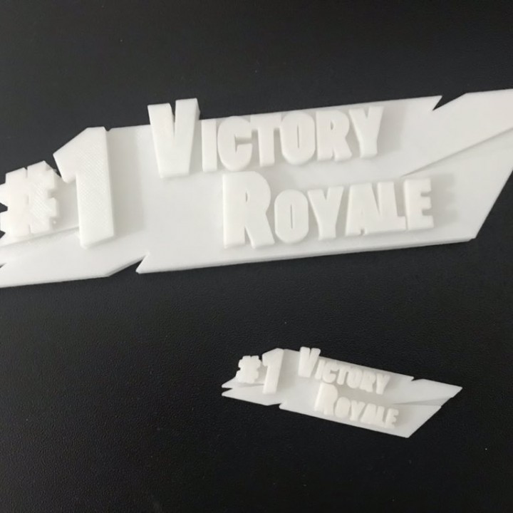 3D Printable Fortnite Victory Royale by Hazim Aminuddin