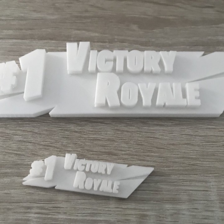 3D Printable Fortnite Victory Royale by Hazim Aminuddin