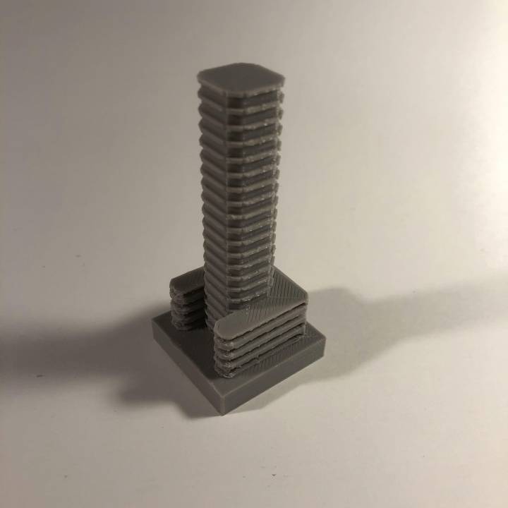 3D Printable Skyscraper 1 by Tyler Dollarhide