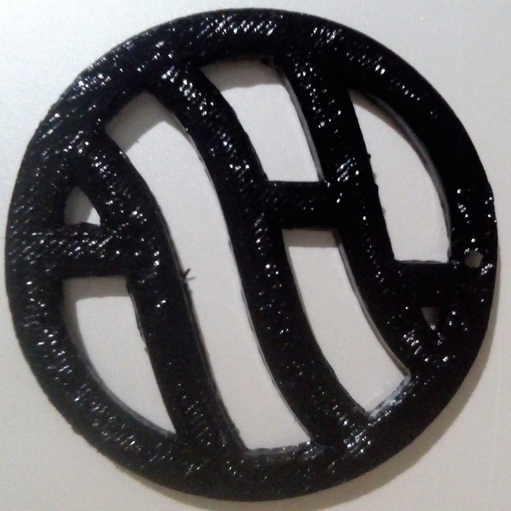 3D Printable Simbol of The Nara clan for Keychain or Pendant by Juan A.