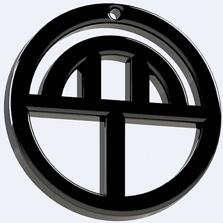 3D Printable The Yamanaka clan symbol for Keychain or pendant by Juan A.