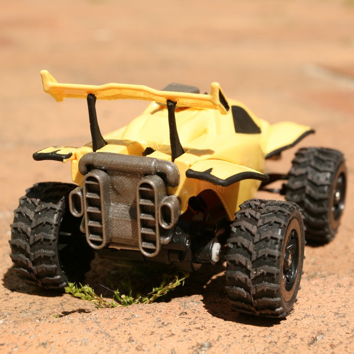 3D Printable Rocket League Octane RC Car 1/32 by Jason Suter