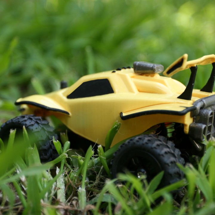 3D Printable Rocket League Octane RC Car 1/32 by Jason Suter