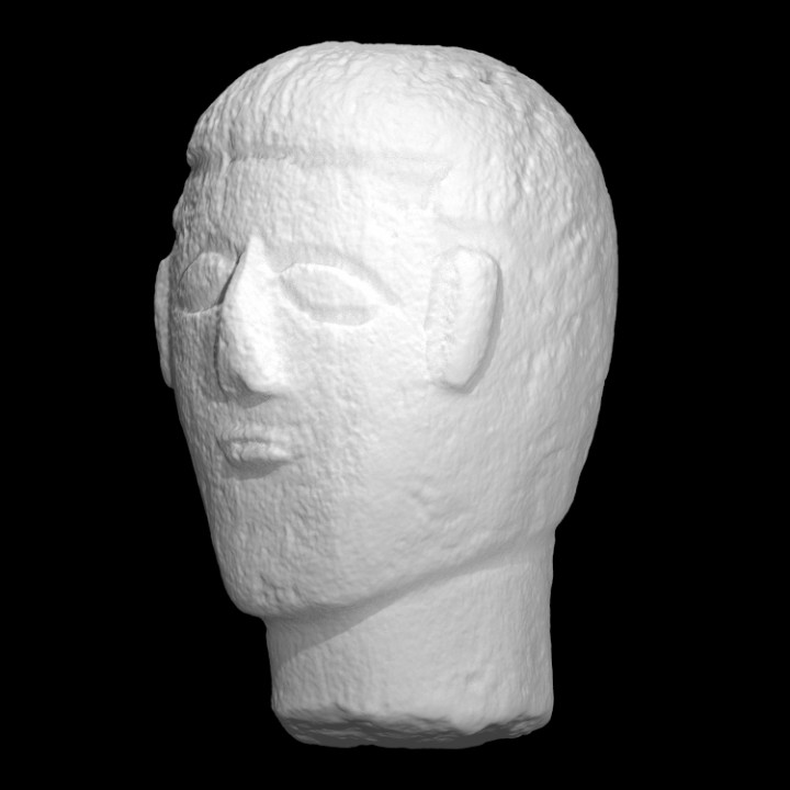 3D Printable Head of Ba statue by IPCH Digitization Lab