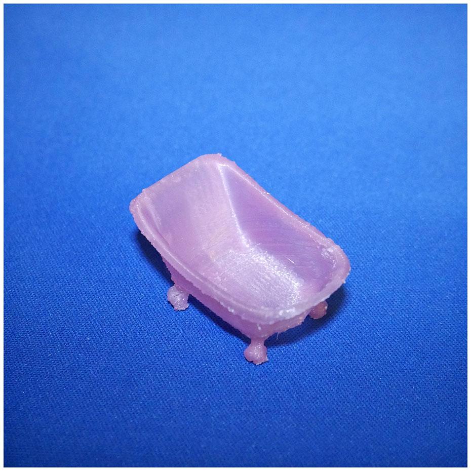 3D Printable 1-24 scale Clawfoot Tub by Terry Griner