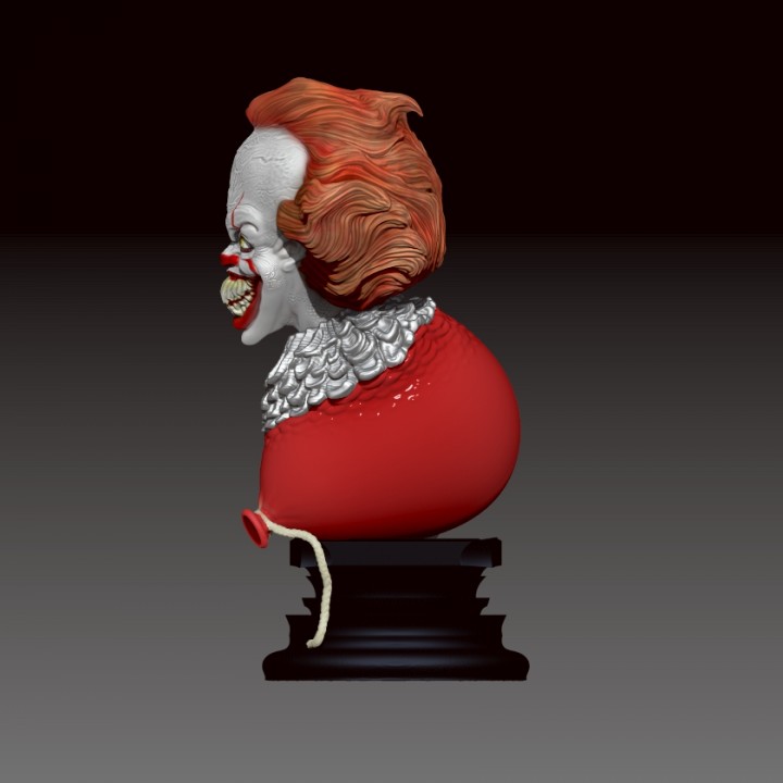 3D Printable Pennywise bust by Richard Hanson