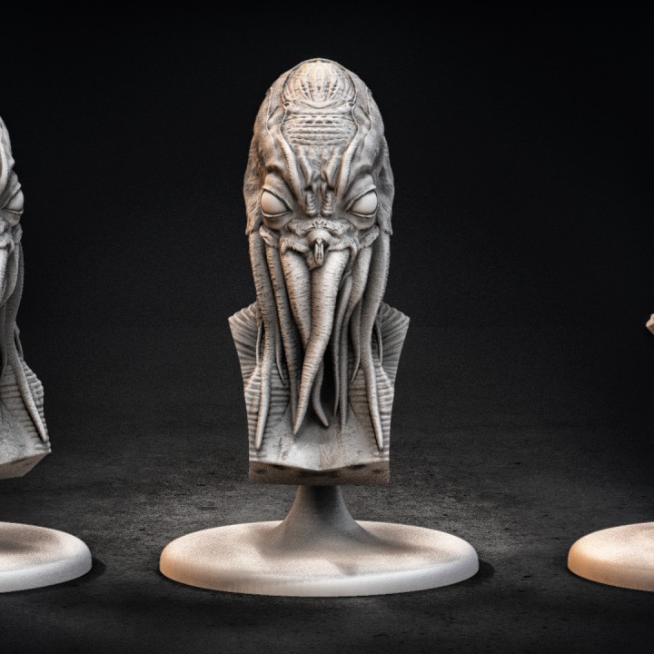 3D Printable cthulhu head by Andrea Crazer