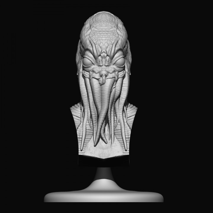 3D Printable cthulhu head by Andrea Crazer