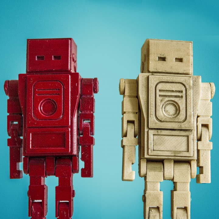 3D Printable USBot - 3D printed USB Robot! by Harry Roper