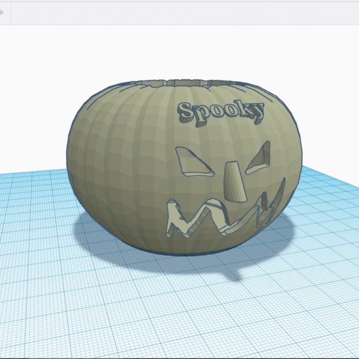 3D Printable Custom Halloween Pumpkin by Jon Cleaver